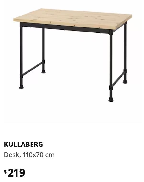 IKEA Table (KULLABERG), Furniture & Home Living, Furniture, Tables ...