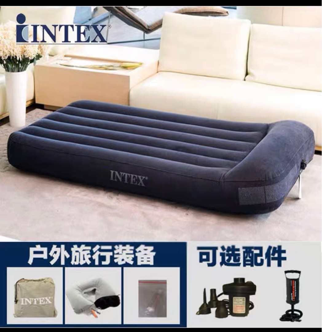 Intex Inflatable Air Bed / Mattress (Single ), Furniture & Home Living, Furniture, Bed Frames ...