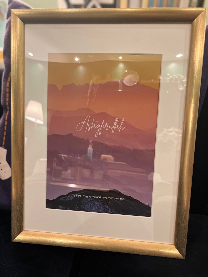 Islamic Quotes with frames, Furniture & Home Living, Home Decor, Frames ...