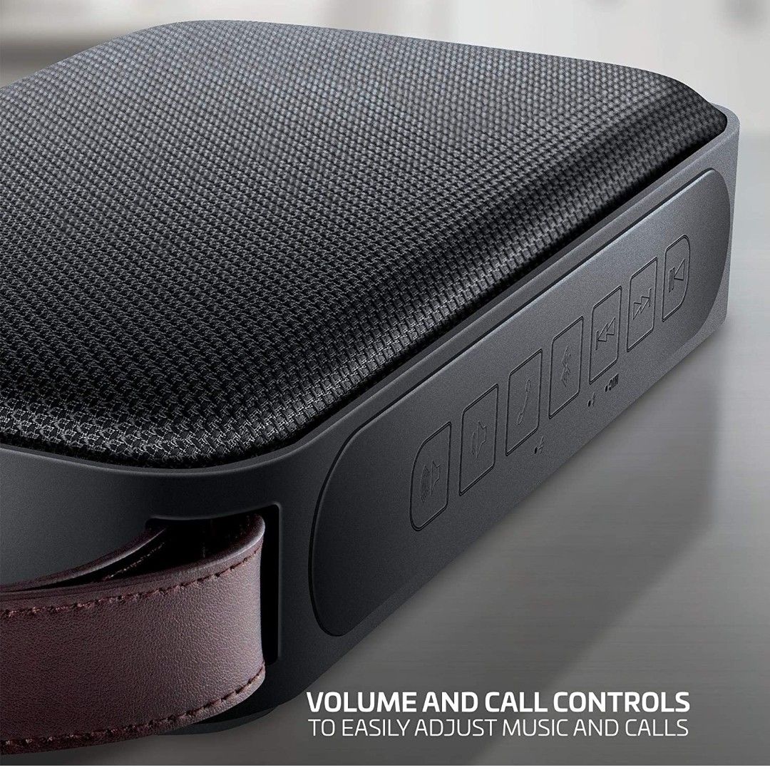 ISound HIFI LUXE Leather Strap - Built-in Speaker Phone + subwoofer ...