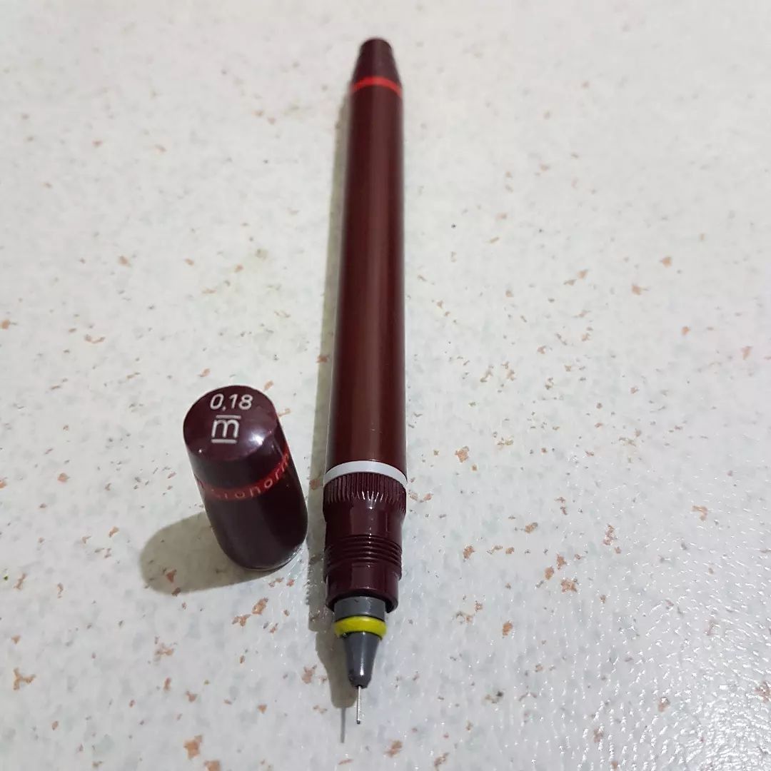 Jarang Rotring Micronorm 0.35 rapido pulpen gambar teknik, Buku & Alat ...