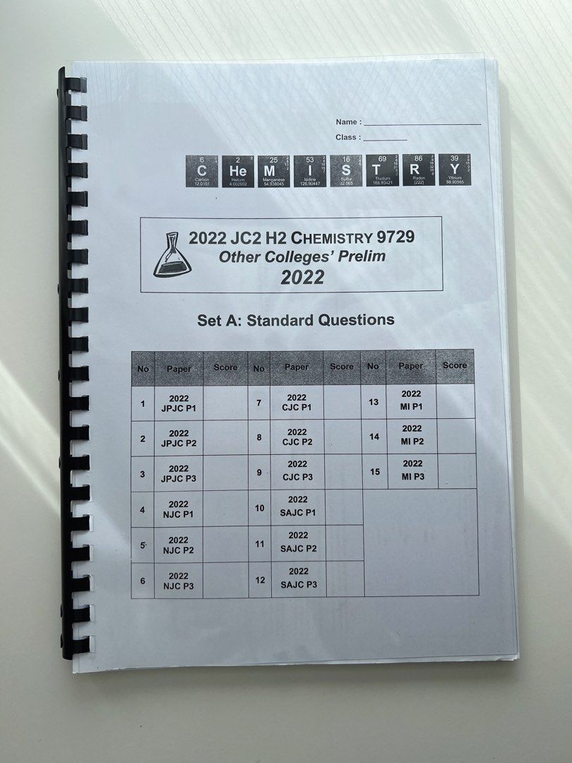 JC colleges prelim practice papers, Hobbies & Toys, Books & Magazines ...