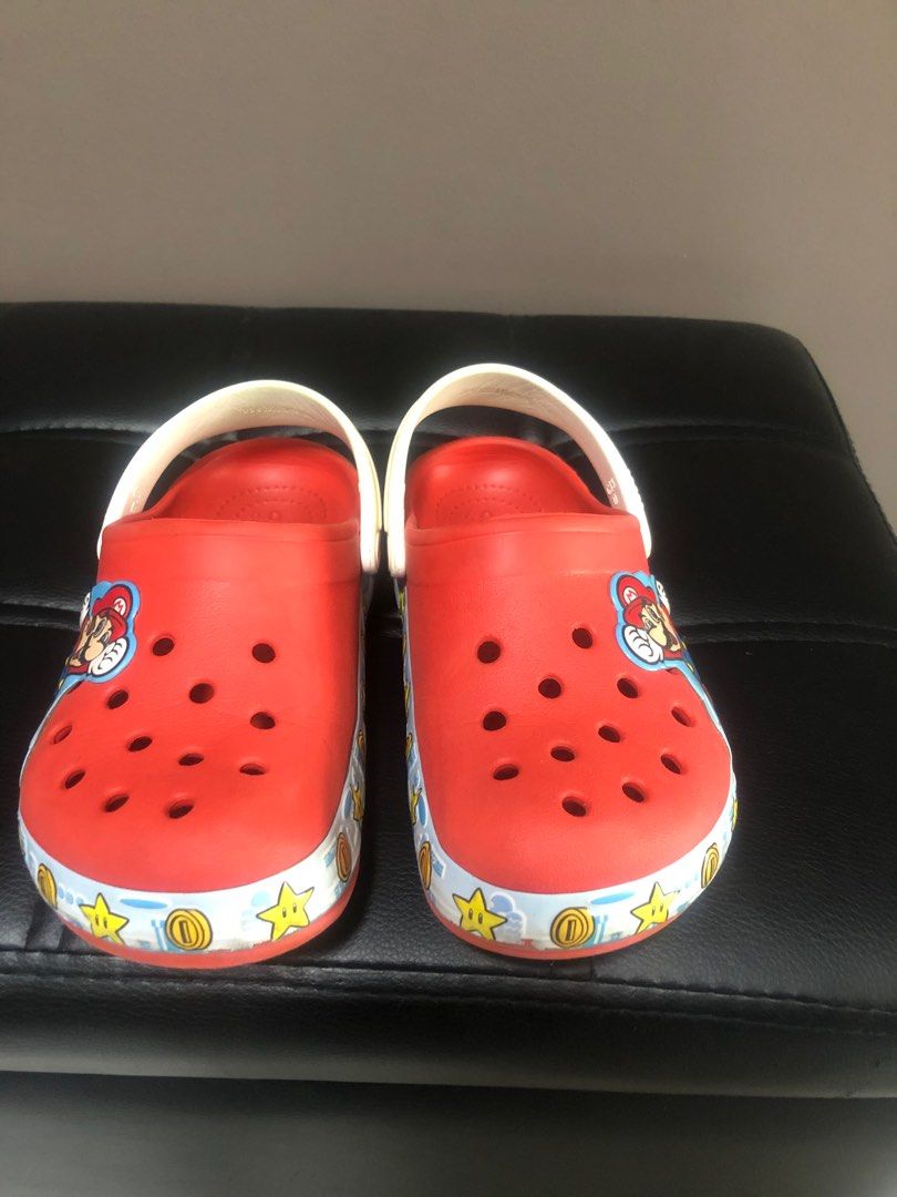 Kids Crocs Super Mario, Babies & Kids, Babies & Kids Fashion on Carousell