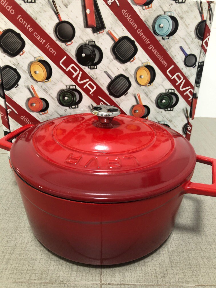 Lava round casserole, Furniture & Home Living, Kitchenware & Tableware ...