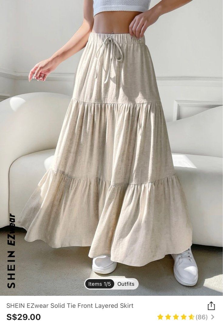 Layered Skirt Womens Fashion Dresses And Sets Dresses On Carousell