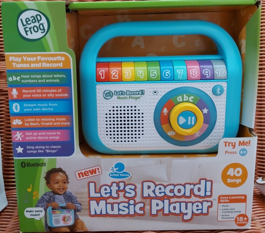 Leap frog Let's record Music player, 兒童＆孕婦用品, 嬰兒玩具 - Carousell
