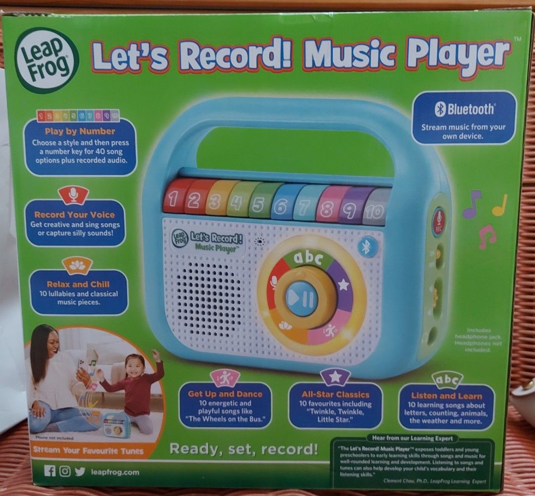 Leap frog Let's record Music player, 兒童＆孕婦用品, 嬰兒玩具 - Carousell