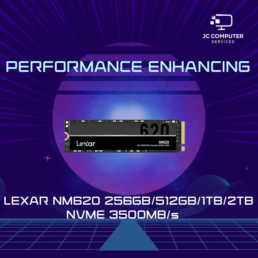 LEXAR NM620 256GB/512GB/1TB/2TB NVME M.2 SSD 3500MB/s, Computers & Tech ...