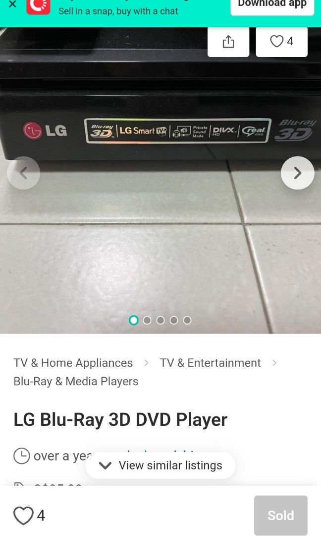 LG Blu Ray 3D DVD Player, TV & Home Appliances, TV & Entertainment, Blu ...