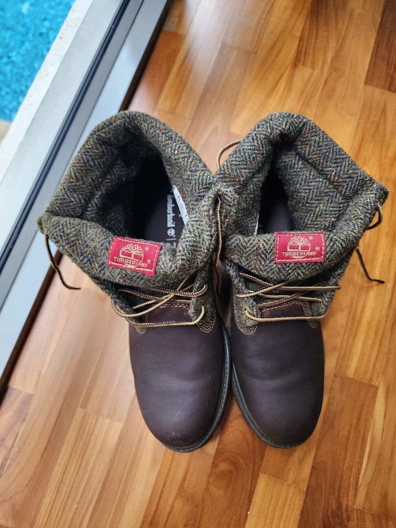 [Limited] Timberland X Harris Tweed Boots, Men's Fashion, Footwear ...