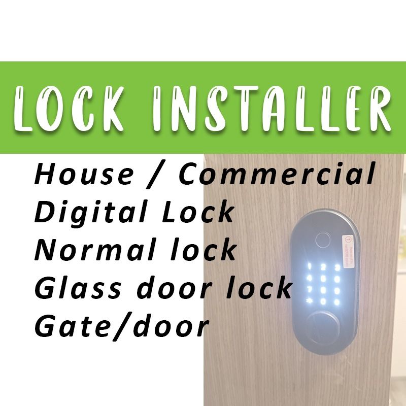 Lock installation service digital lock normal lock gate door, Home ...