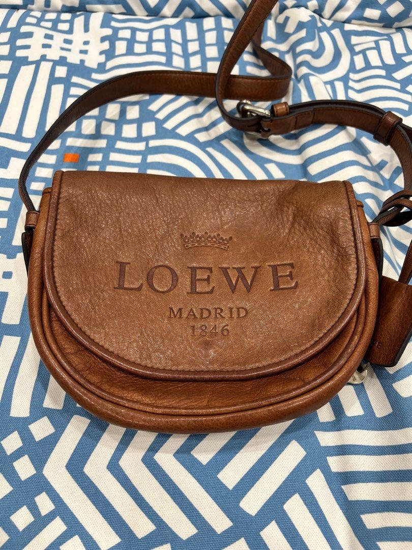 loewe vintage padlock shoulder bag, Luxury, Bags & Wallets on Carousell