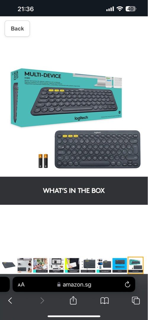 Logitech Multi Device Keyboard Computers Tech Parts Accessories Computer Keyboard On