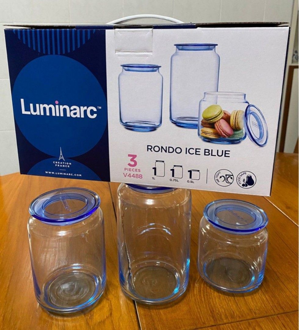 Luminarc glass containers, Furniture & Home Living, Kitchenware ...