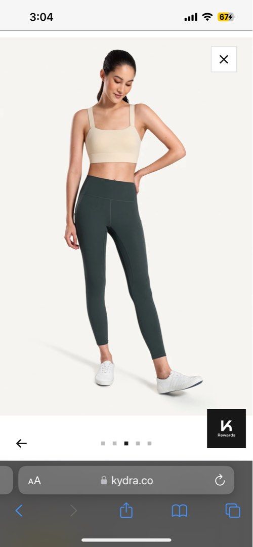 Mara Midline Bra - Vanilla, Women's Fashion, Activewear on Carousell