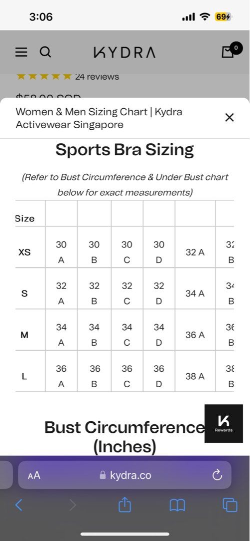 Mara Midline Bra - Vanilla, Women's Fashion, Activewear on Carousell