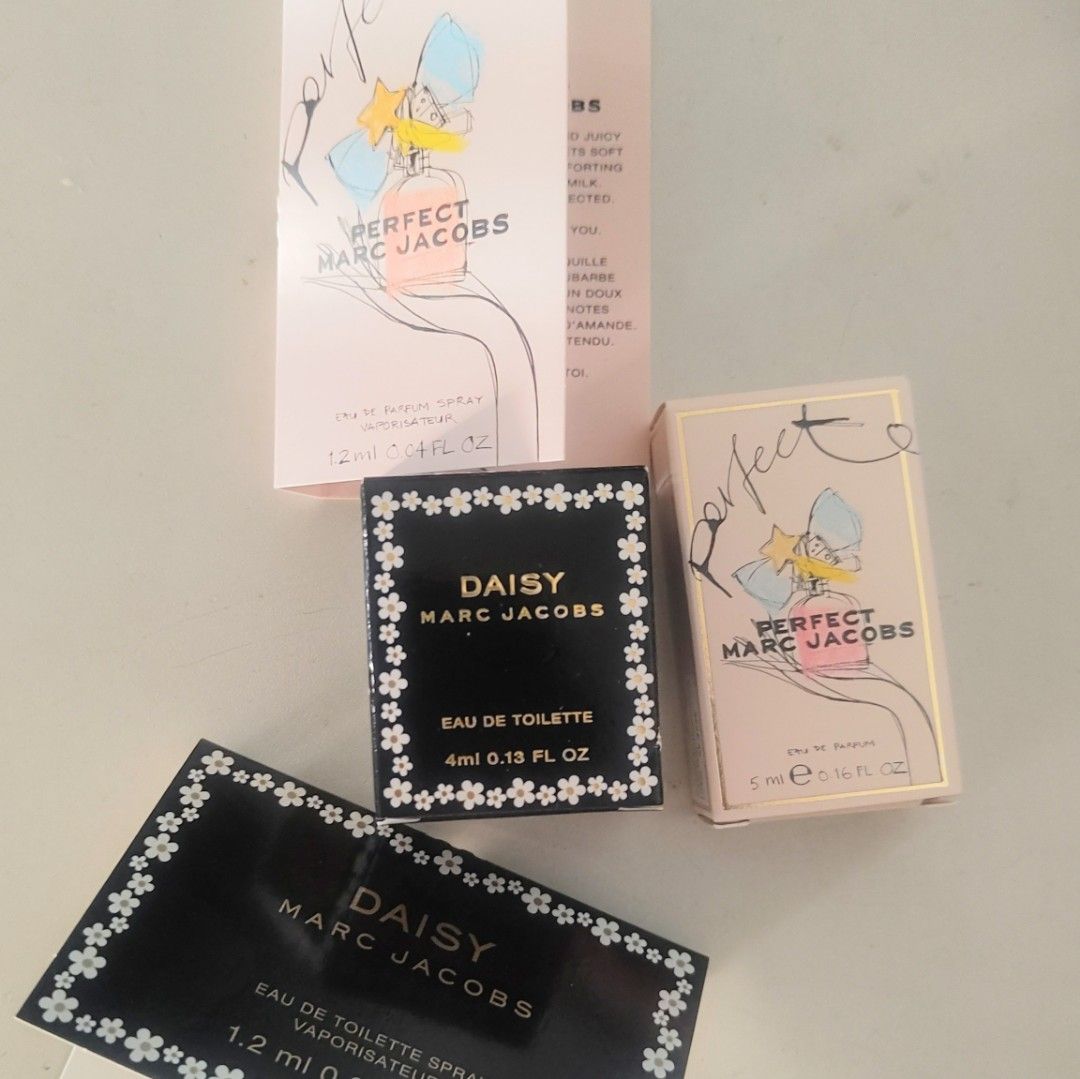 Marc Jacobs Miniature Perfume Perfect 5ml EDP and Daisy 4ml EDT and ...