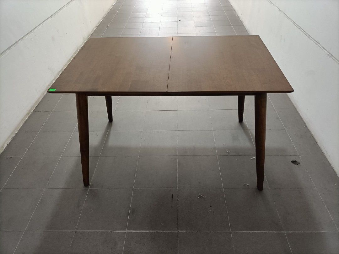 MARION Extendable Dining Table in WALNUT, Furniture & Home Living ...