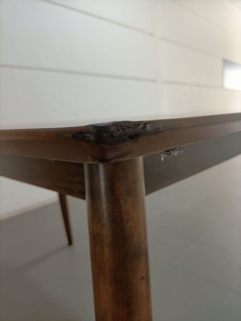 MARION Extendable Dining Table in WALNUT, Furniture & Home Living ...