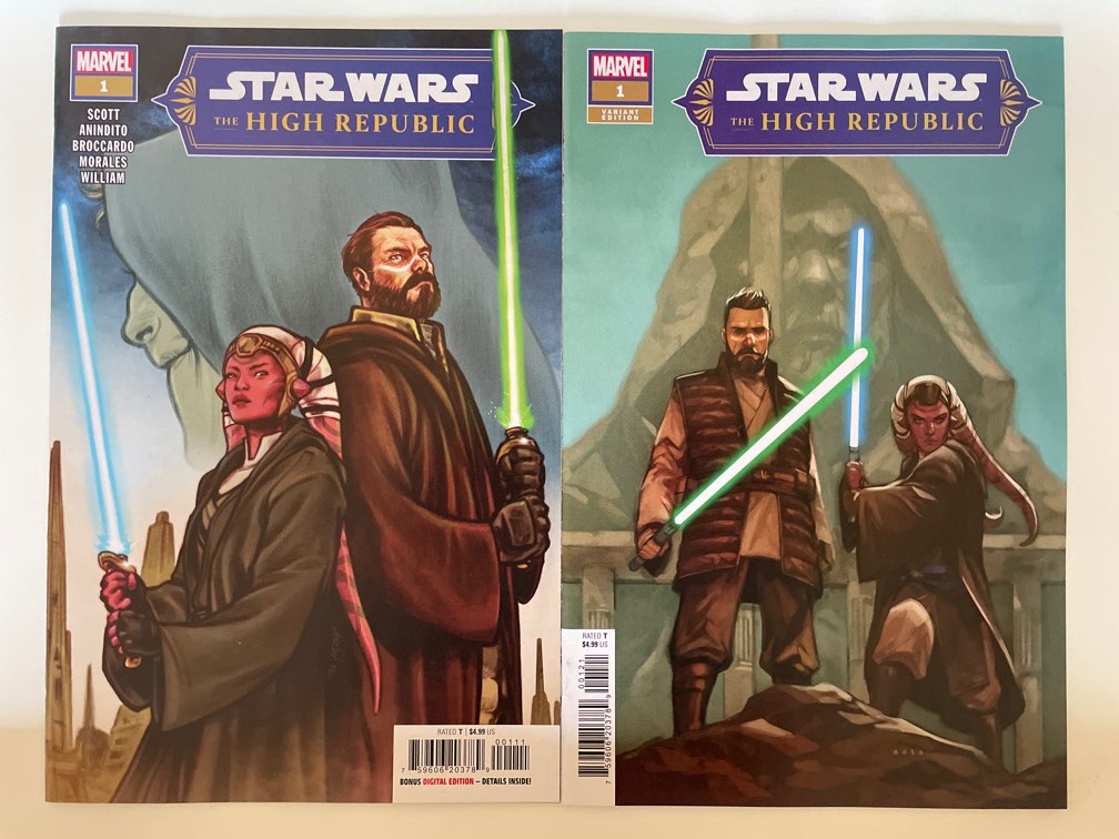 Marvel Star Wars The High Republic #1 Main and Variant Covers, Hobbies ...