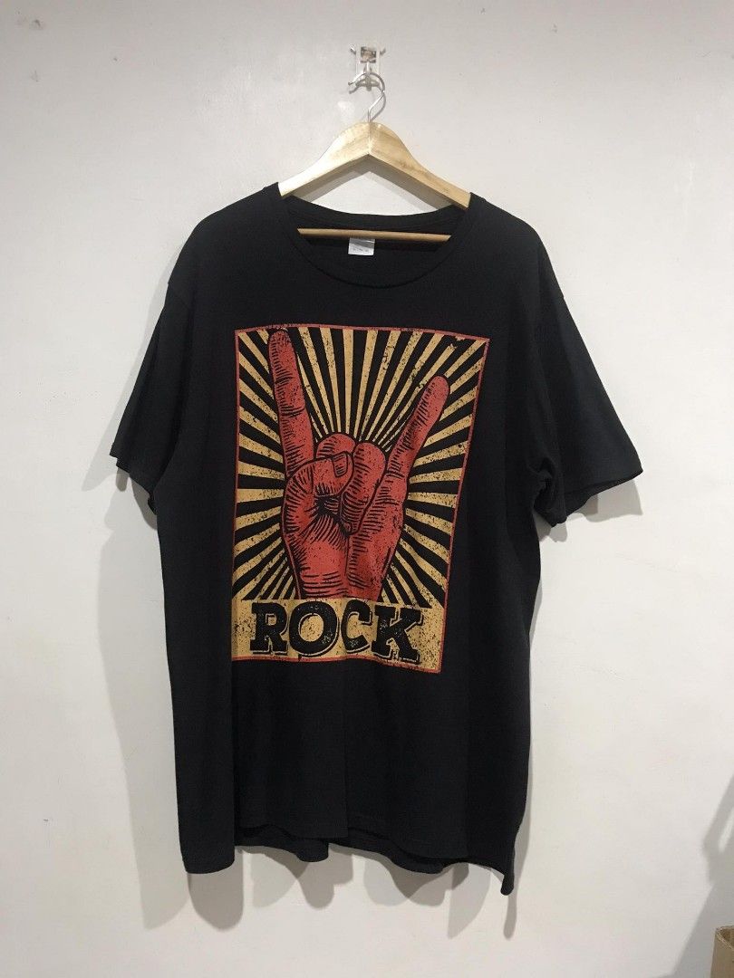 Mega print Rock tee, Men's Fashion, Tops & Sets, Tshirts & Polo Shirts ...
