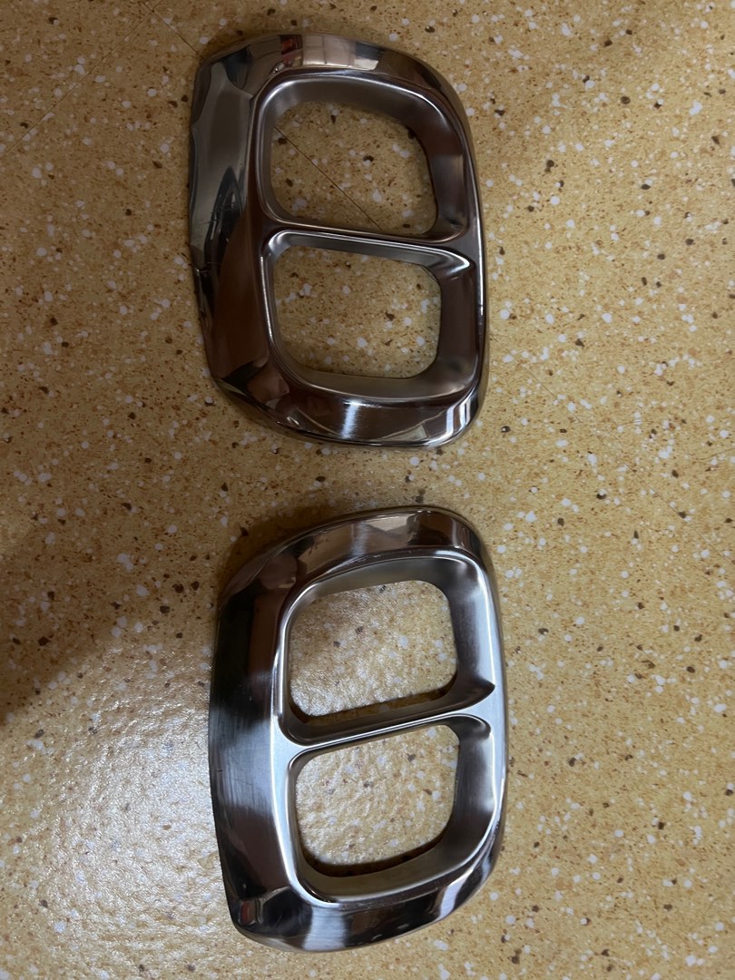 Mercedes GLA 180 (2016) stainless steel twin exhaust splitter trim ...