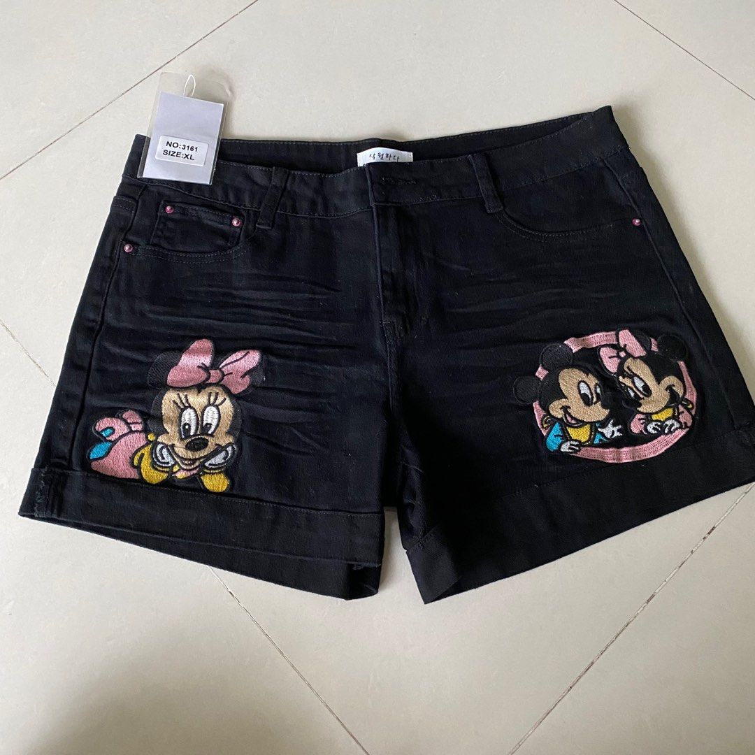 Mickey Mouse shorts, Women's Fashion, Bottoms, Shorts on Carousell