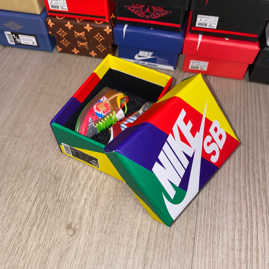 Miniature Sneaker Boxes 1/6 Jordan air force nike sb dunk off white ...