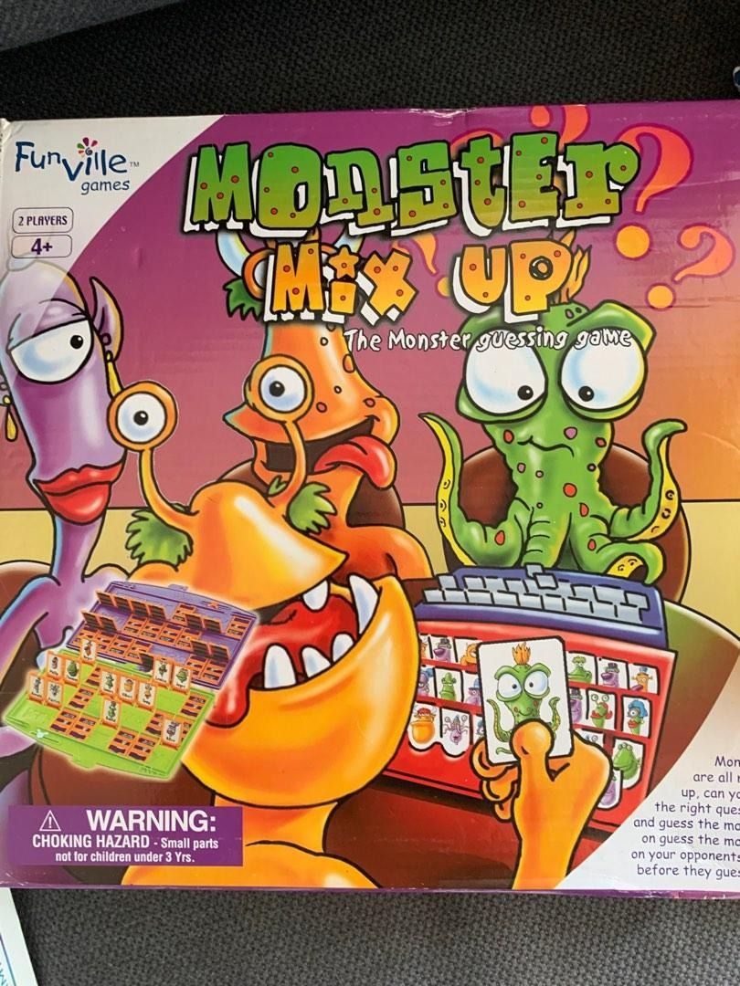 Monster guess who board game, 興趣及遊戲, 玩具 & 遊戲類 - Carousell