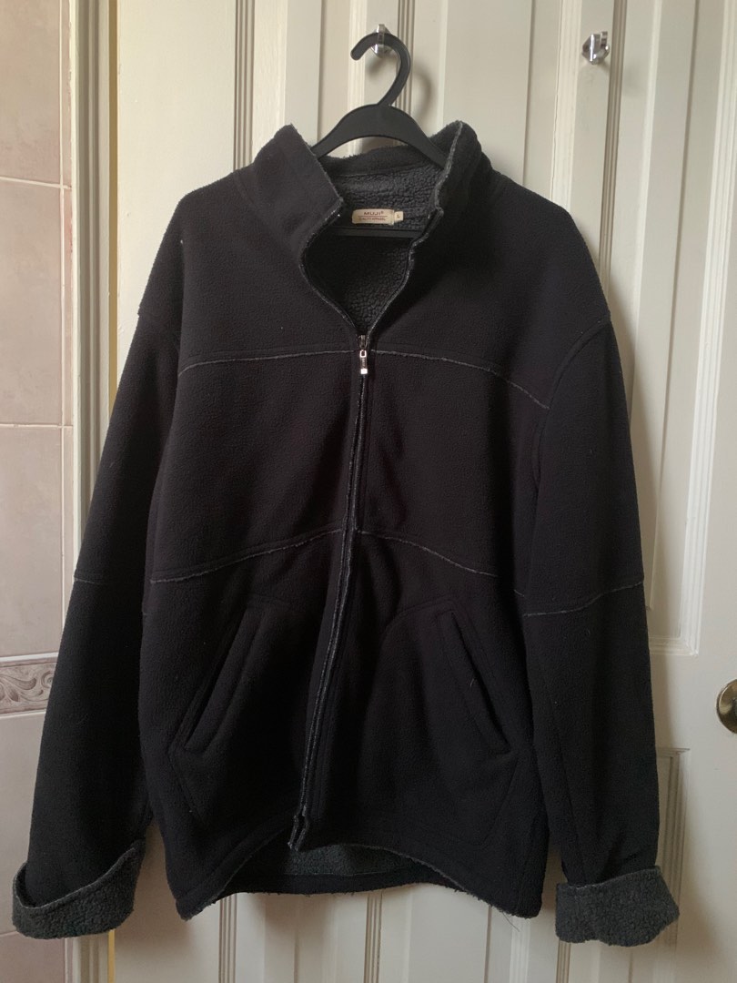 Muji Fleece Sweater, Men's Fashion, Coats, Jackets and Outerwear on ...