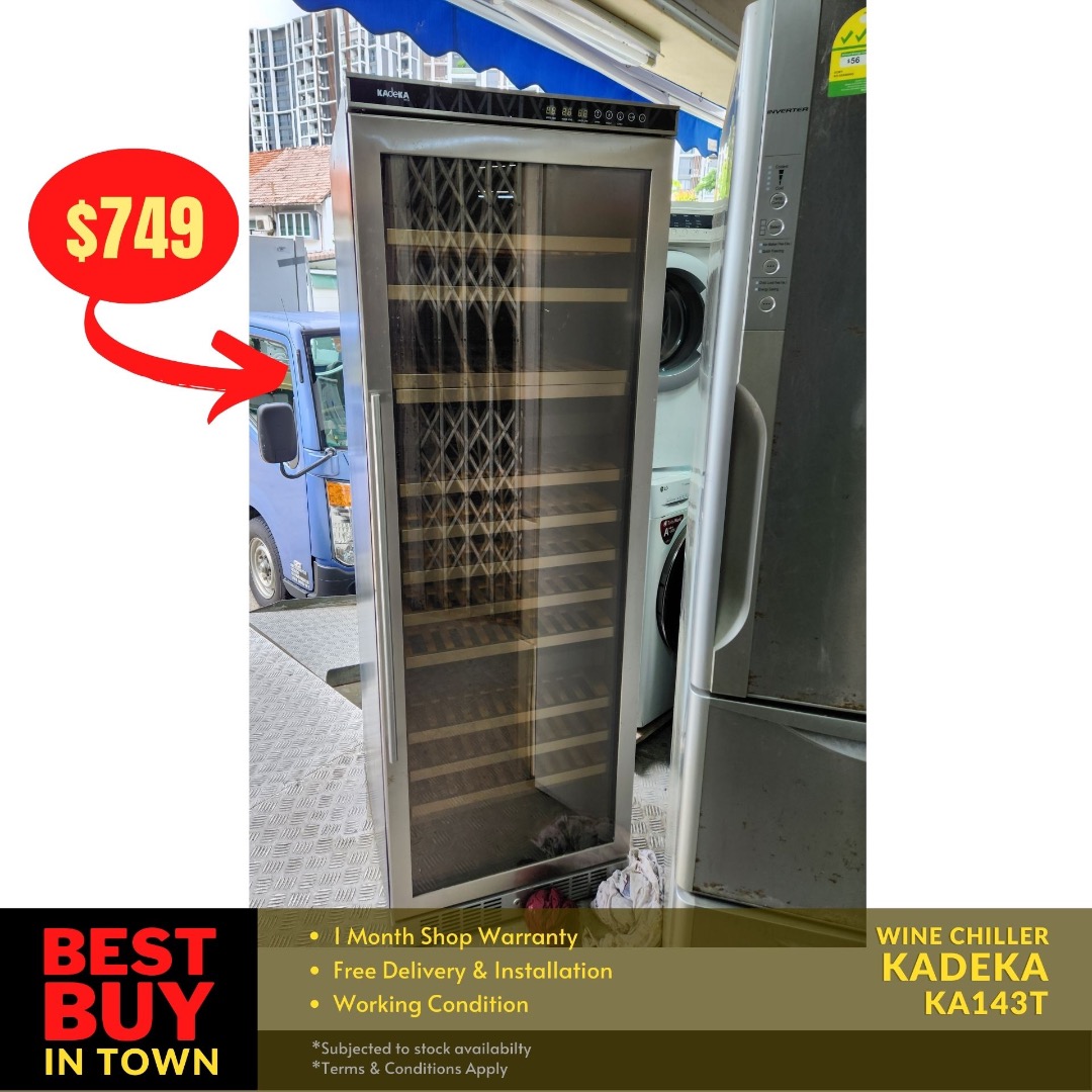 MUST BUY! KADEKA 3 Temperature Zone Wine Chiller For Sale, TV & Home ...