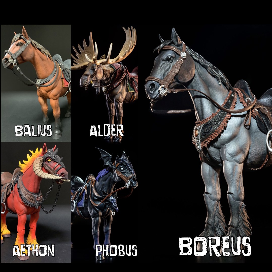 Mythic Legions Warhorses: Balius + Alder + Aethon + Phobus + Boreus ...
