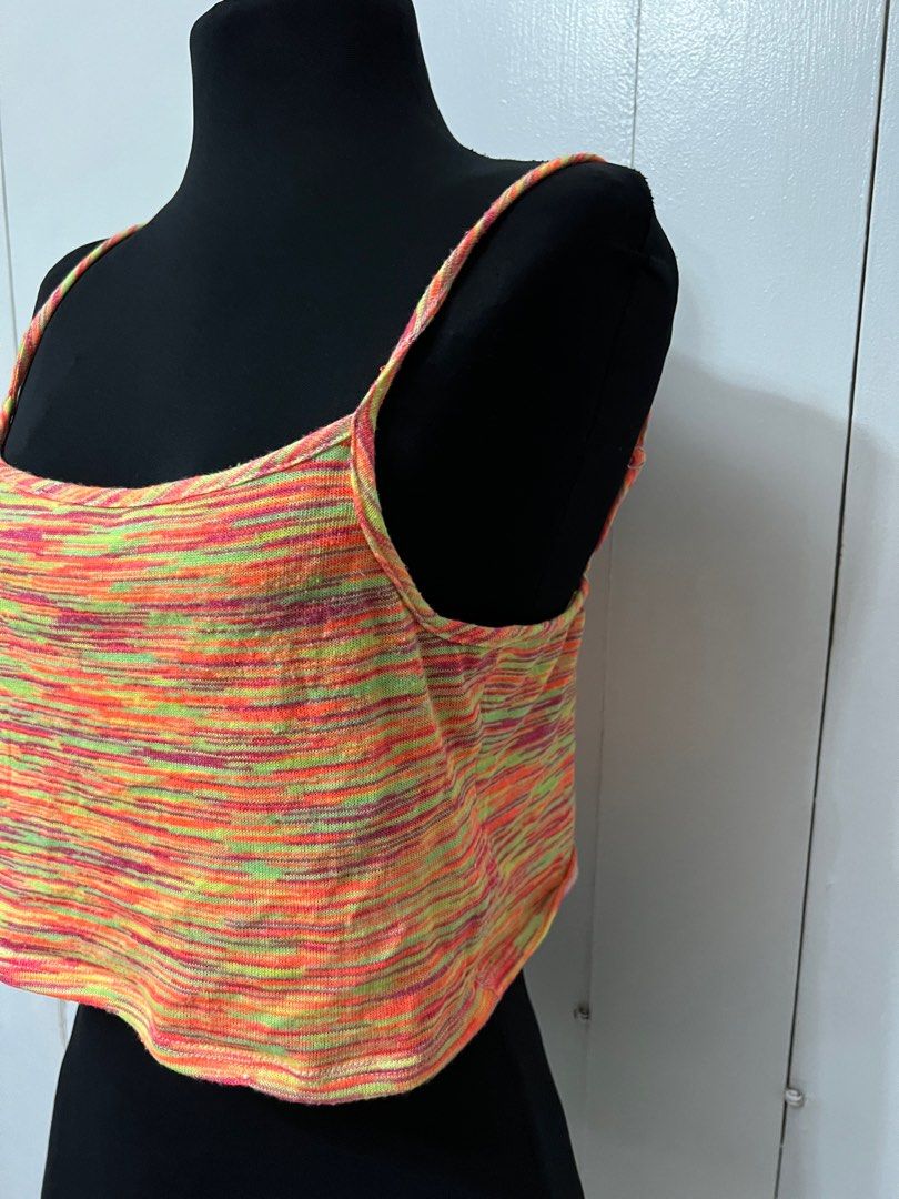 Neon Crop Top, Women's Fashion, Tops, Blouses on Carousell