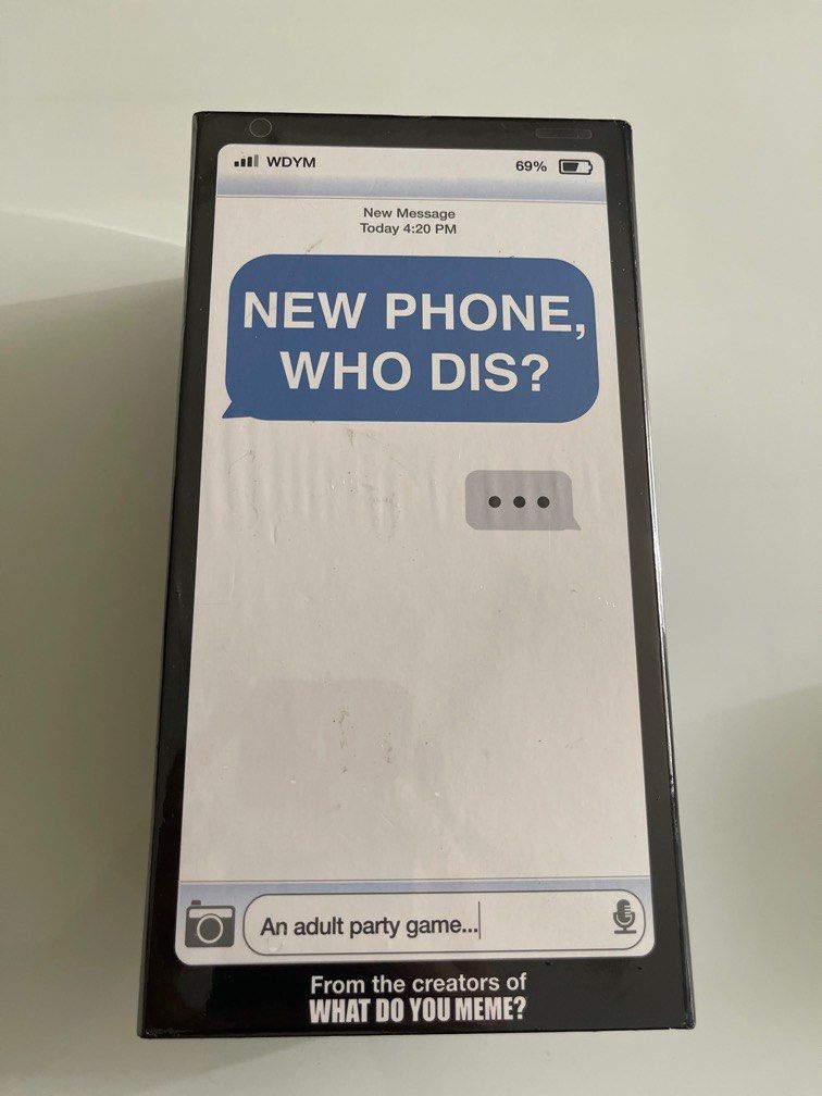 New phone, who dis? Party game, Hobbies & Toys, Toys & Games on Carousell