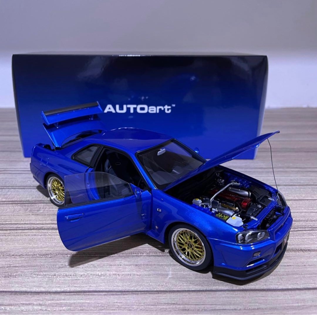 Nissan Skyline GTR R34 Autoart 1/18, Hobbies & Toys, Toys & Games on Carousell