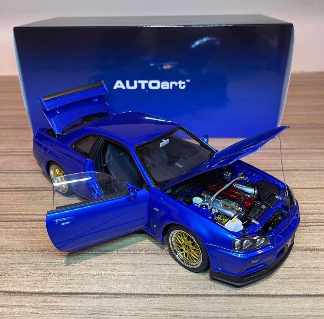 Nissan Skyline GTR R34 Autoart 1/18, Hobbies & Toys, Toys & Games on ...