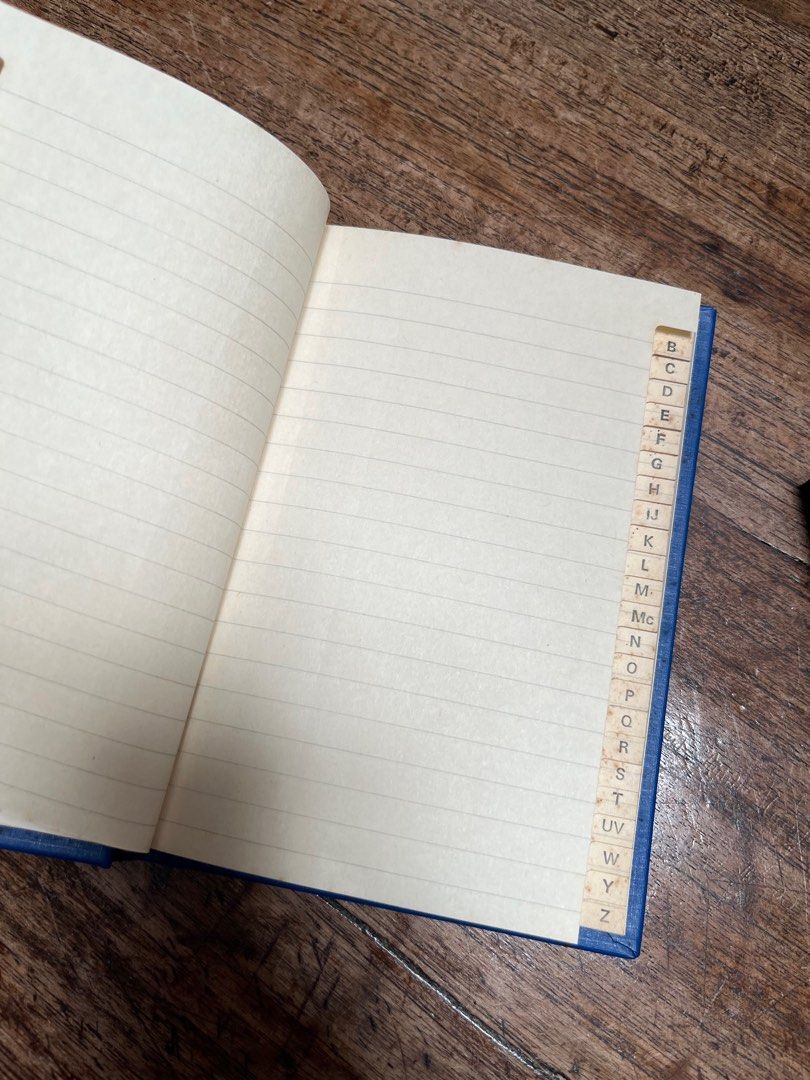 Note books with alphabet index, Hobbies & Toys, Stationery & Craft ...