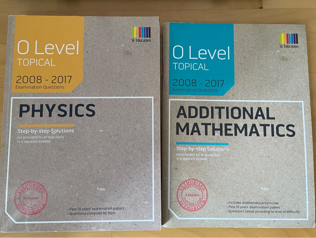 O Level Topical series for A math and Physics, Hobbies & Toys, Books ...