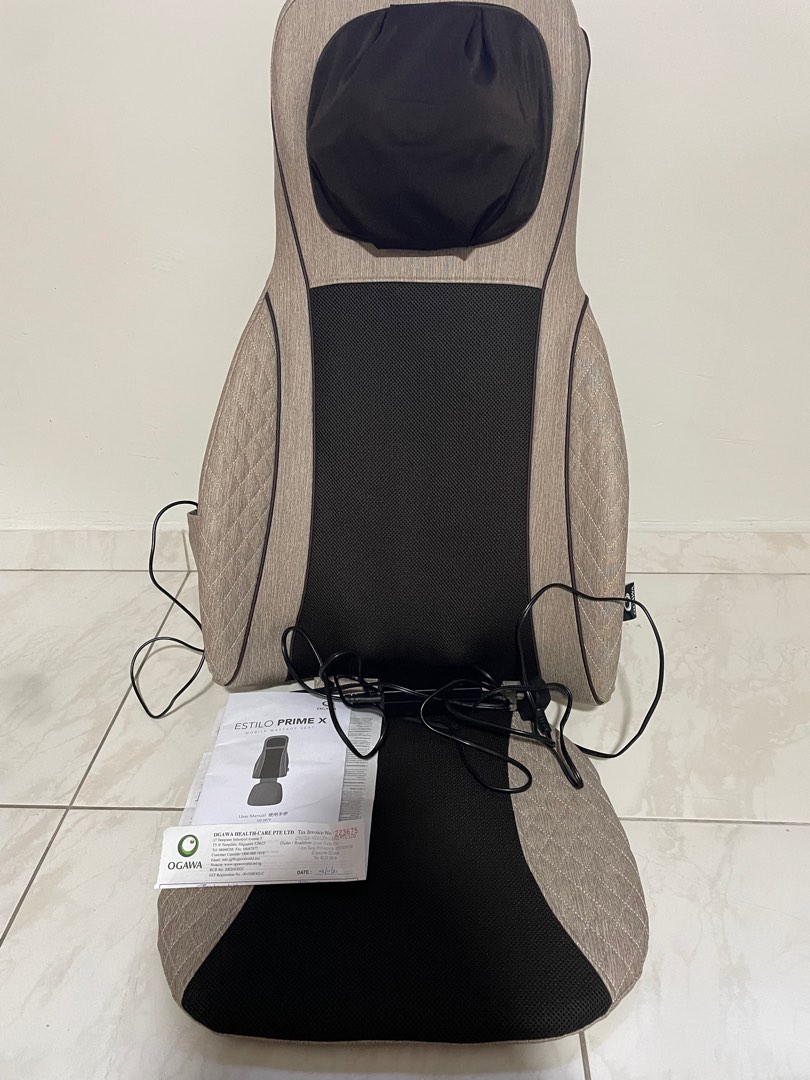 Ogawa Estilo prime X massage chair, Health & Nutrition, Massage Devices ...
