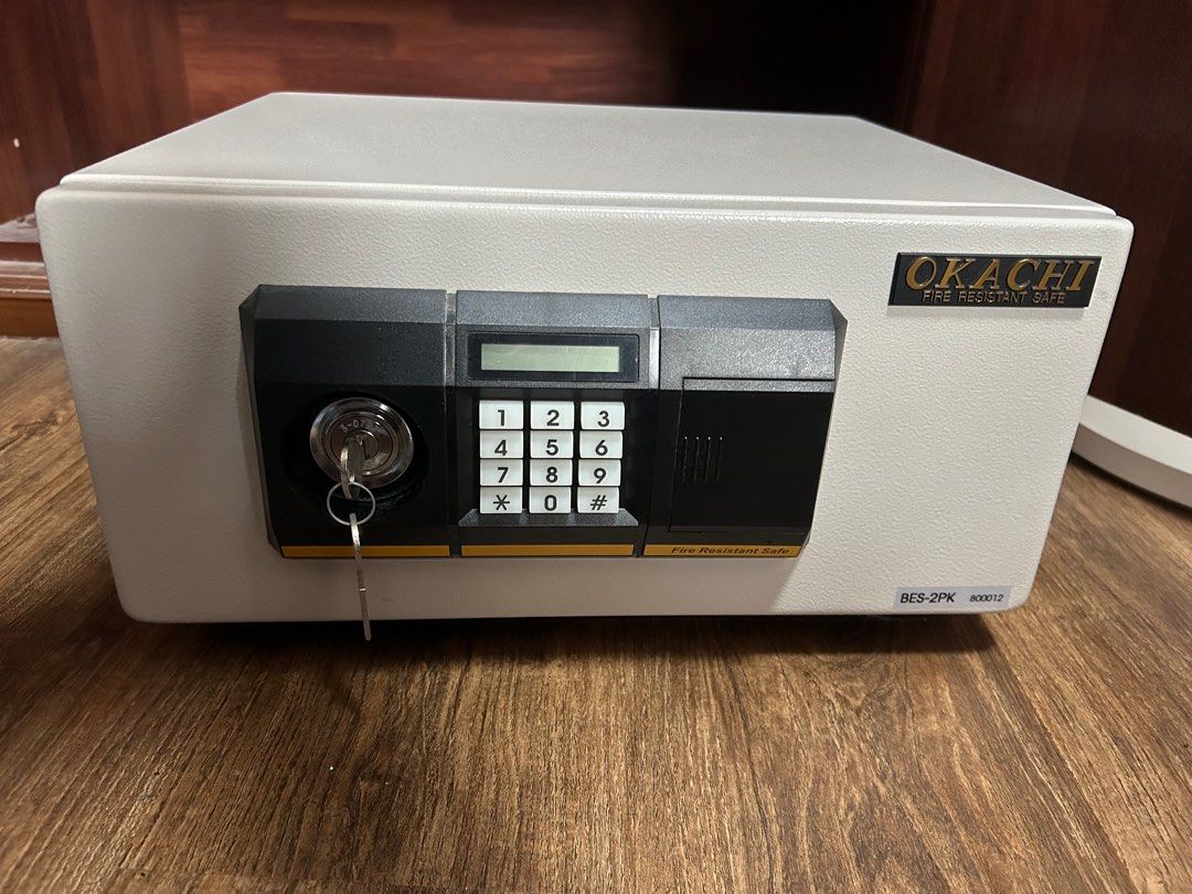 OKACHI FIRE RESISTANT SAFE BOX, Furniture & Home Living, Security ...