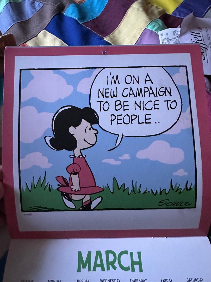 Old Snoopy Calendar, Hobbies & Toys, Memorabilia & Collectibles, Fan ...