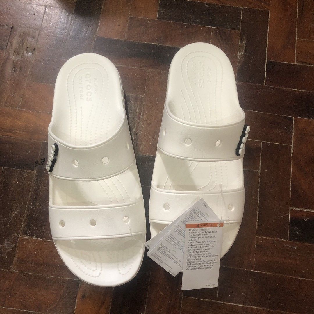 Original Crocs Basic Sandal in white, Women's Fashion, Footwear, Flats ...