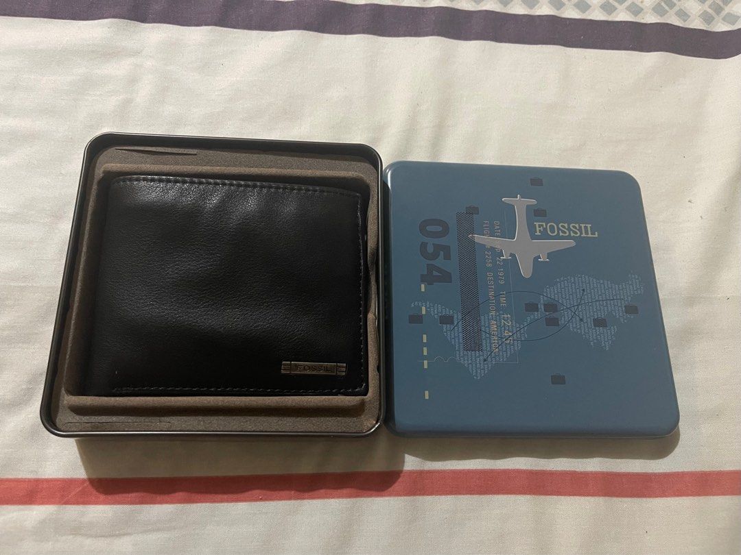 Original Fossil Wallet (Men’s Leather Wallet) Brand New 2 in 1 Wallet ...
