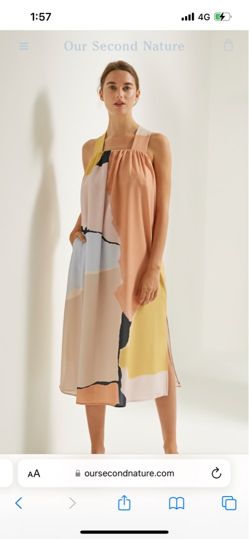 OSN Our Second Nature Harbour V-Back Tent Dress, Women's Fashion, Dresses & Sets, Dresses on ...