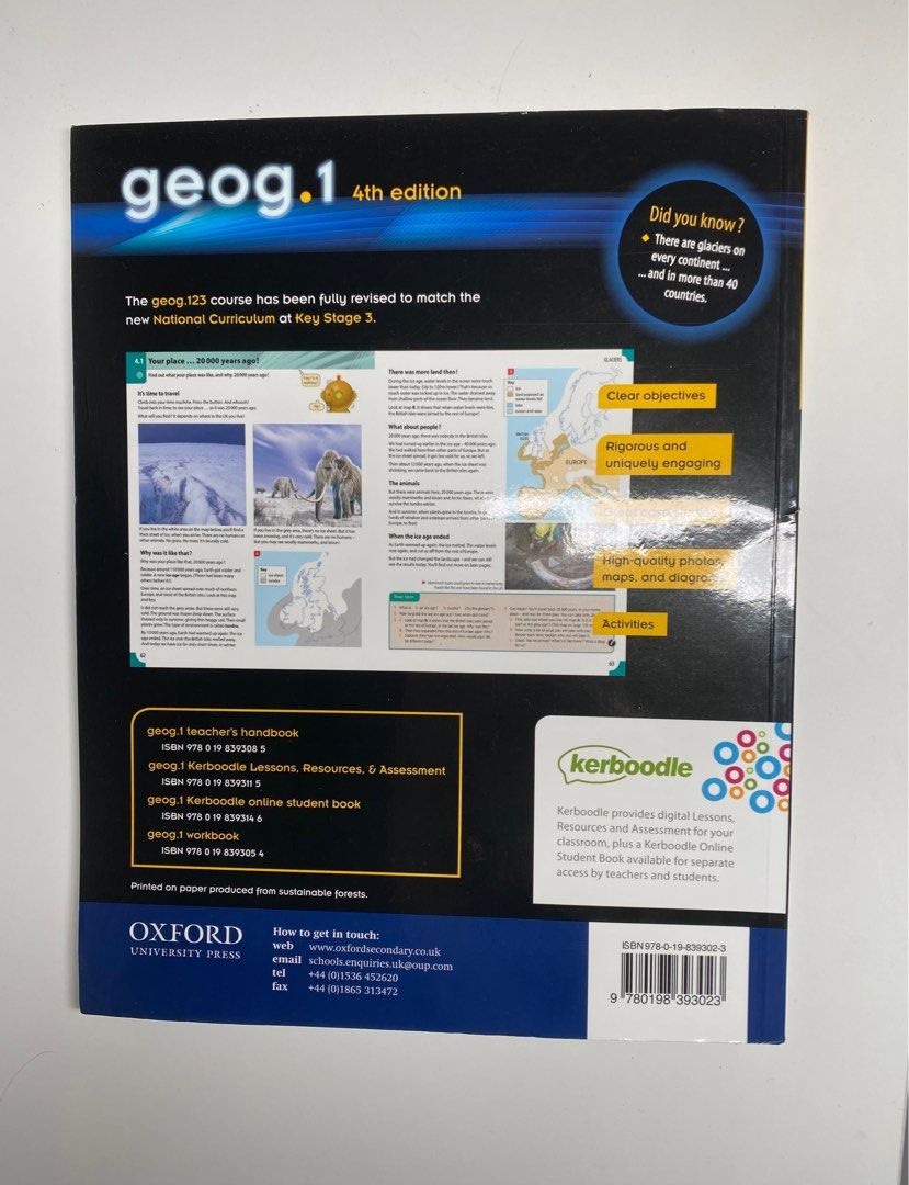Oxford Geog. Series 4th Edition, Hobbies & Toys, Books & Magazines, Textbooks on Carousell