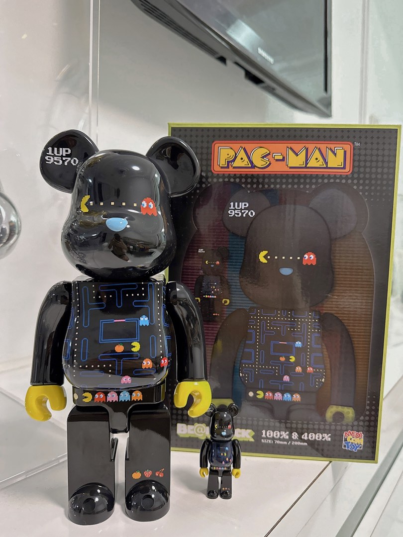 Pac man bearbrick 400%, Hobbies & Toys, Toys & Games on Carousell