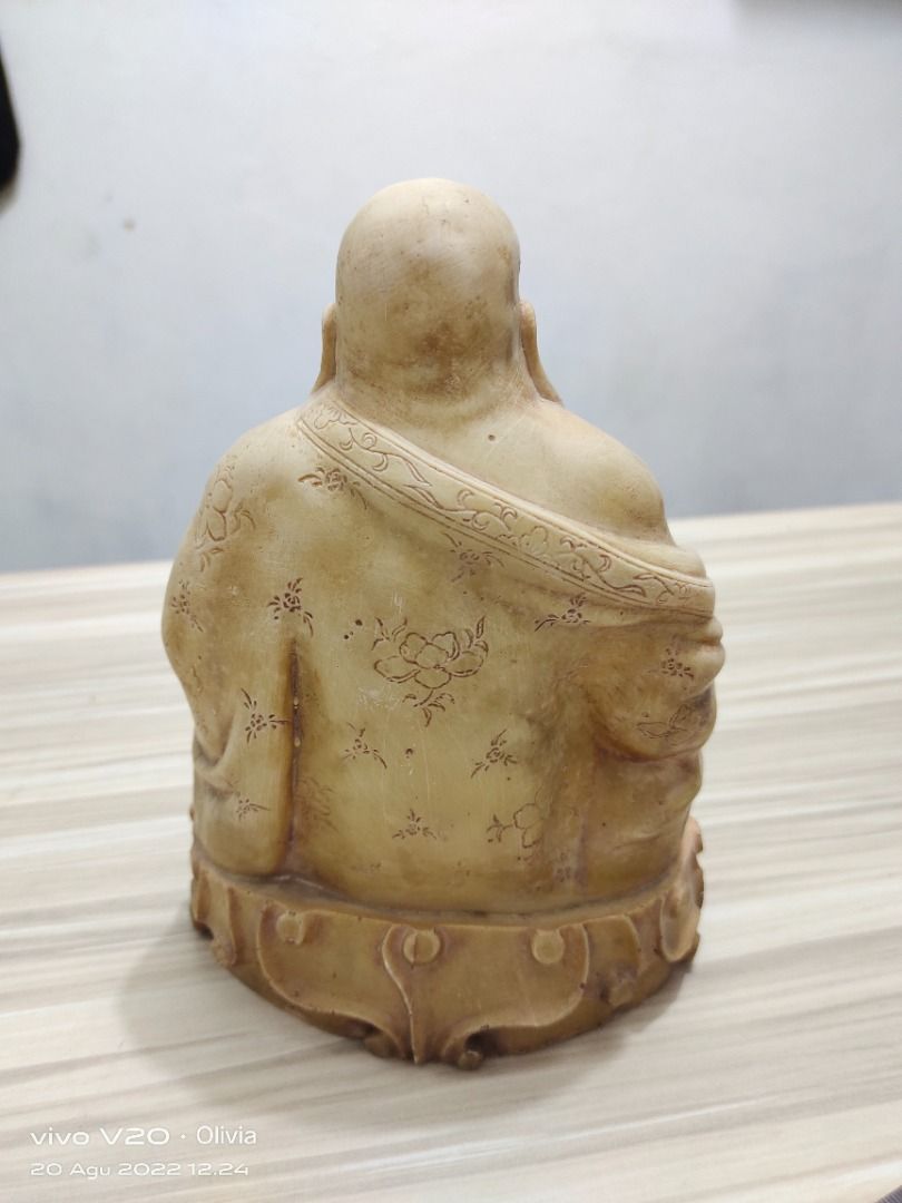 Patung Budha Julai Fiber Kuno Jadul Antik, Antik, Pajangan di Carousell