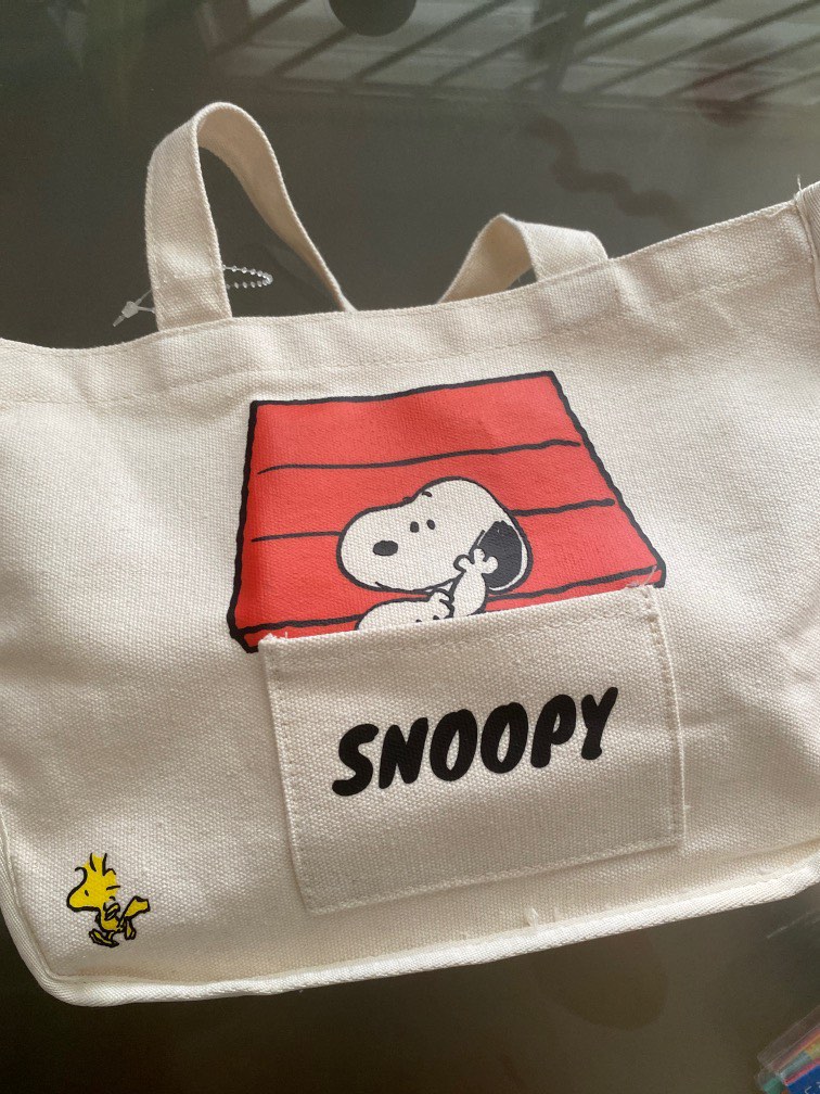 Peanuts/Snoopy small tote bag, Women's Fashion, Bags & Wallets, Tote ...