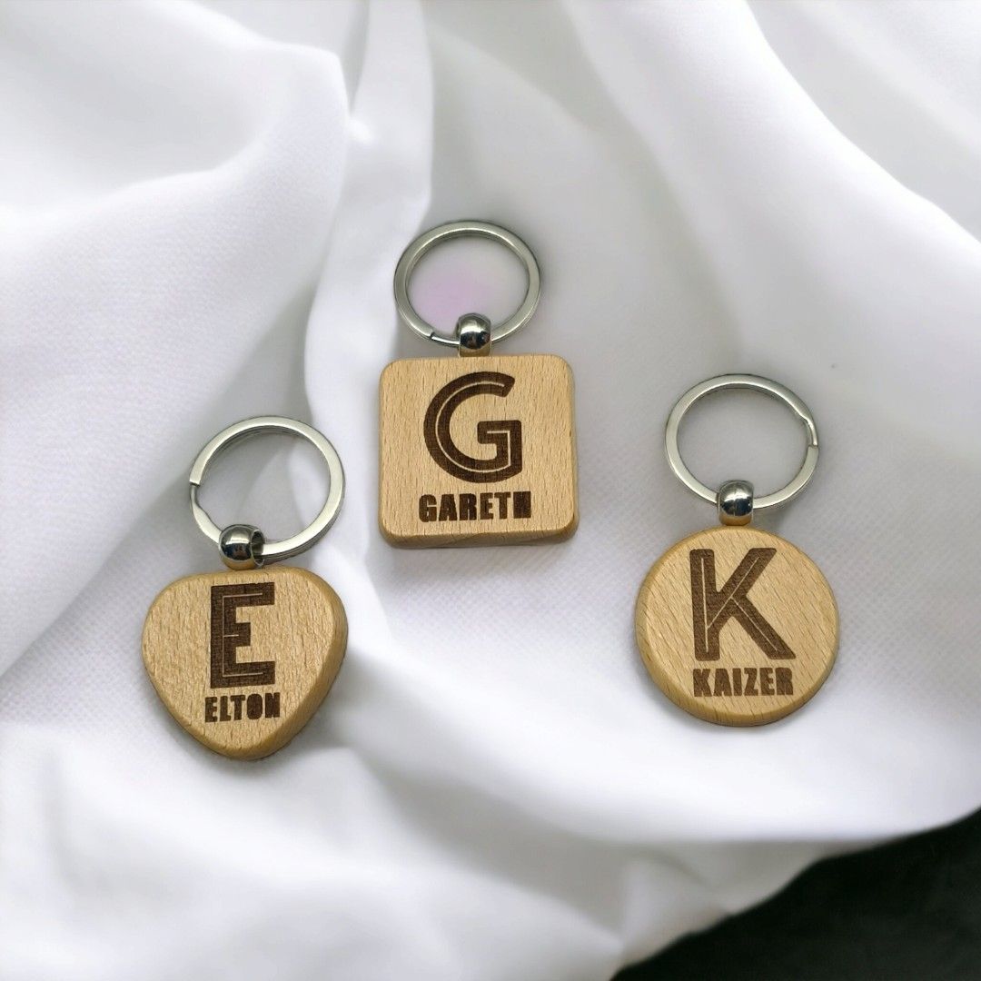 Personalised Keychains - English/Chinese Names (Laser Engraved ...