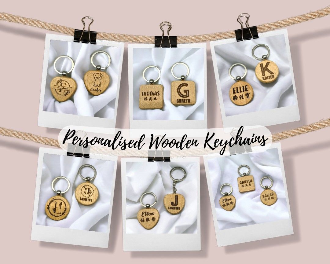 Personalised Keychains - English/Chinese Names (Laser Engraved ...